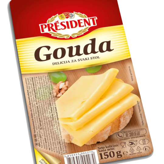President Gouda slice, 150g - Président